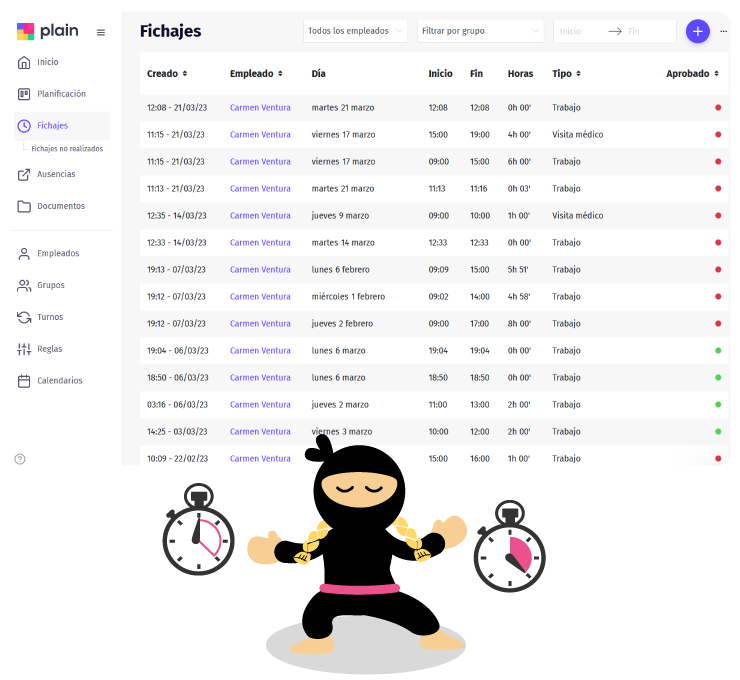 Software de Control Horario